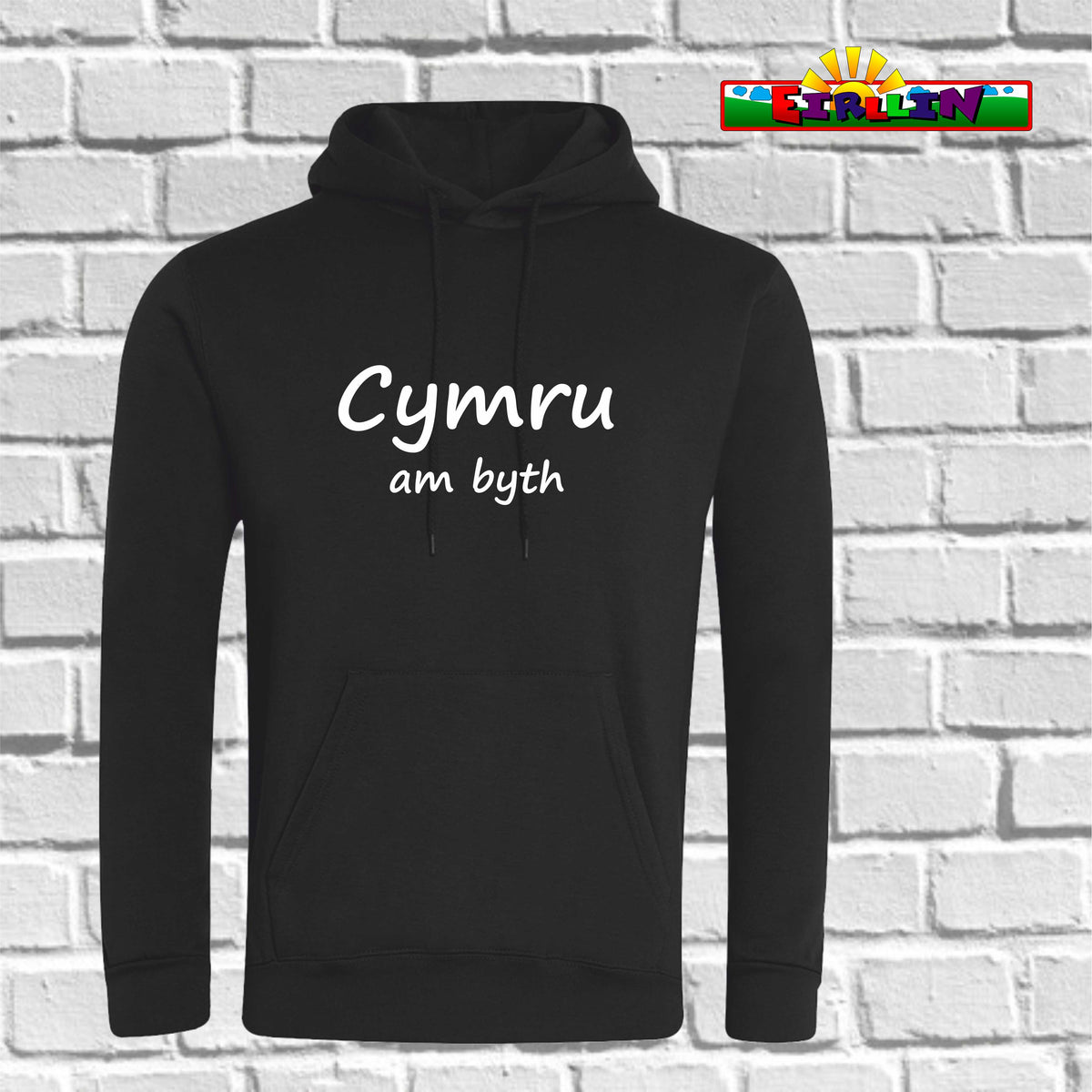 Custom 'Cymru Am Byth' Black Hoody – Eirllin