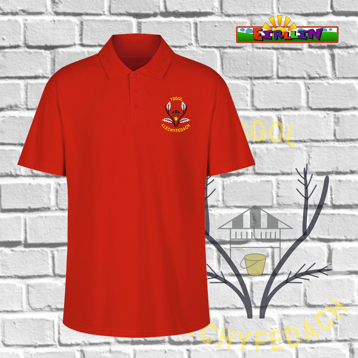 Ysgol Llechyfedach Poloshirt – Eirllin