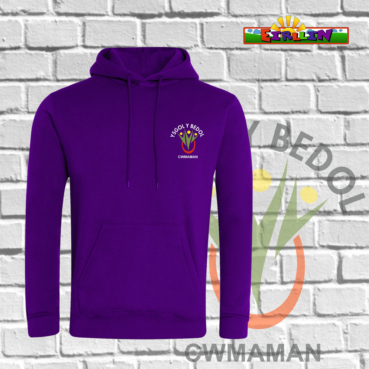 Ysgol Y Bedol Hoody Purple – Eirllin